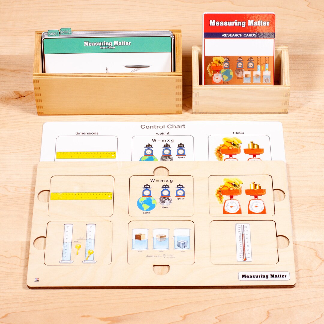 Measuring Matter Complete Set | Montessori Wooden Puzzles | Chemistry ...