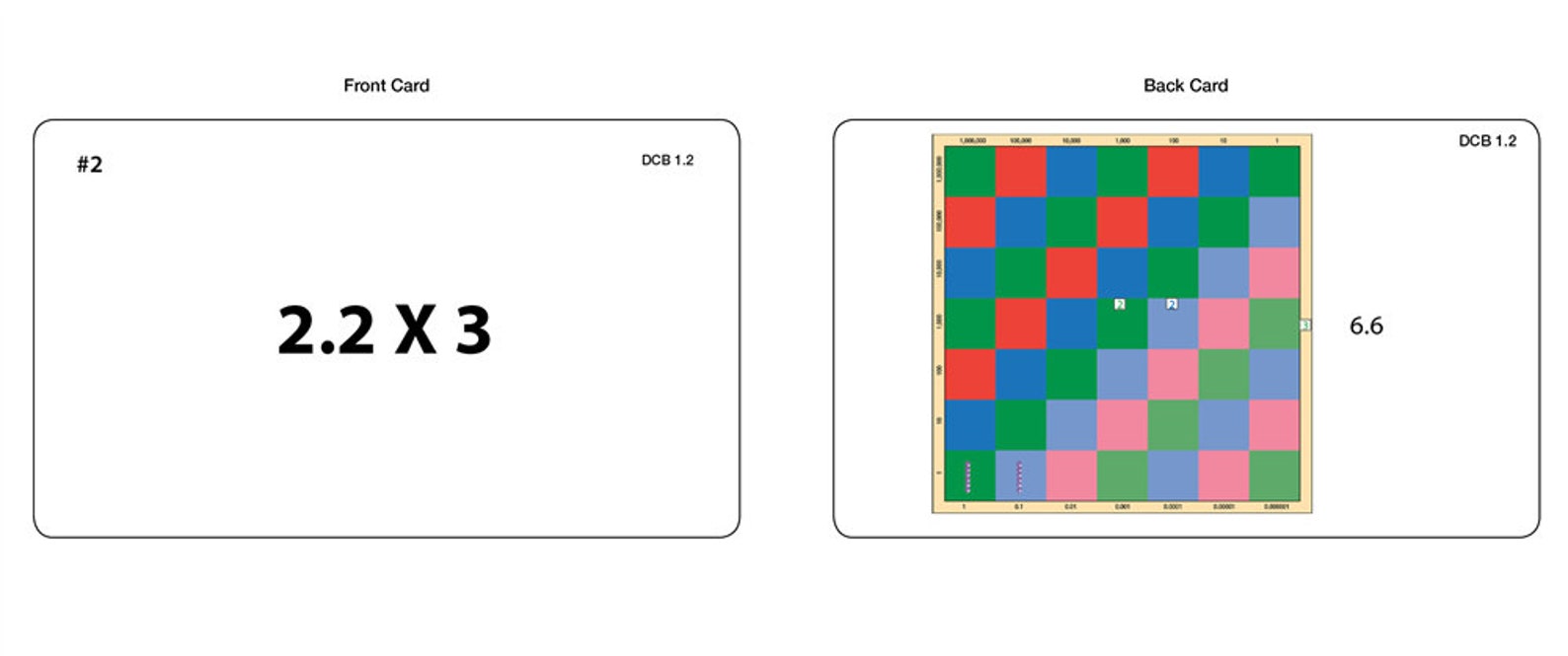 Decimal Checker Board - Complete Set | Montessori Materials ...