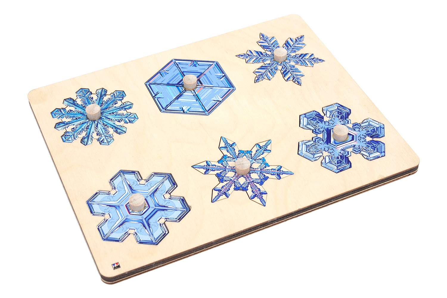 Types of Snowflakes Puzzle | Montessori Materials | Montessori Puzzle ...