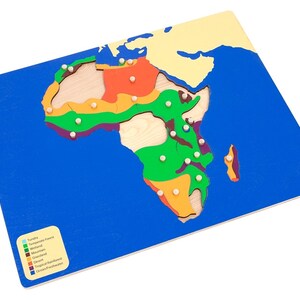 Biomes Puzzle Map of Africa | Montessori Material | Montessori ...