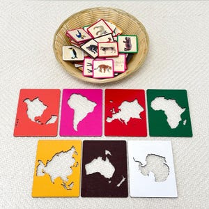 Continents and Their Animals Sorting Tiles | Animals of the World ...