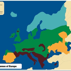 Biomes Puzzle Map of Europe | Montessori Material | Montessori ...