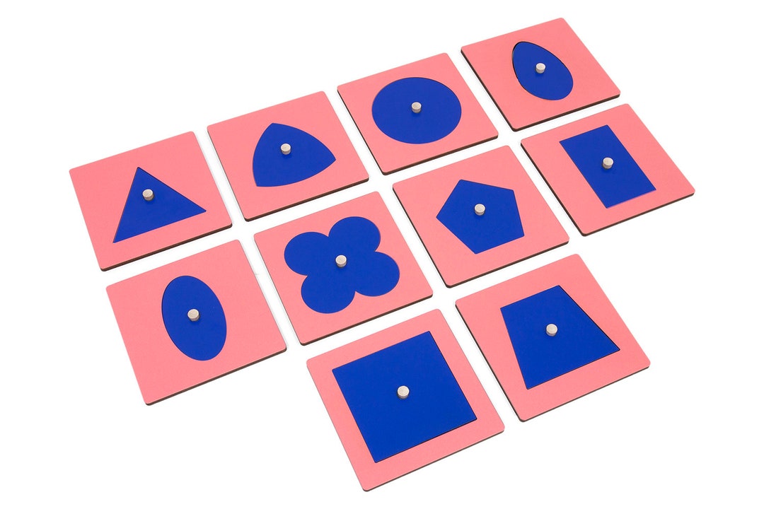 Wooden Insets Without Stands | Montessori Materials | Montessori ...