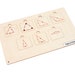 Types of Triangles Puzzle With Nomenclature Cards 3-6 Montessori ...