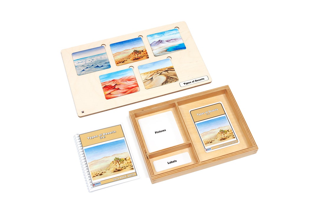 Types of Deserts Puzzle With Nomenclature Cards (3-6) | Montessori ...