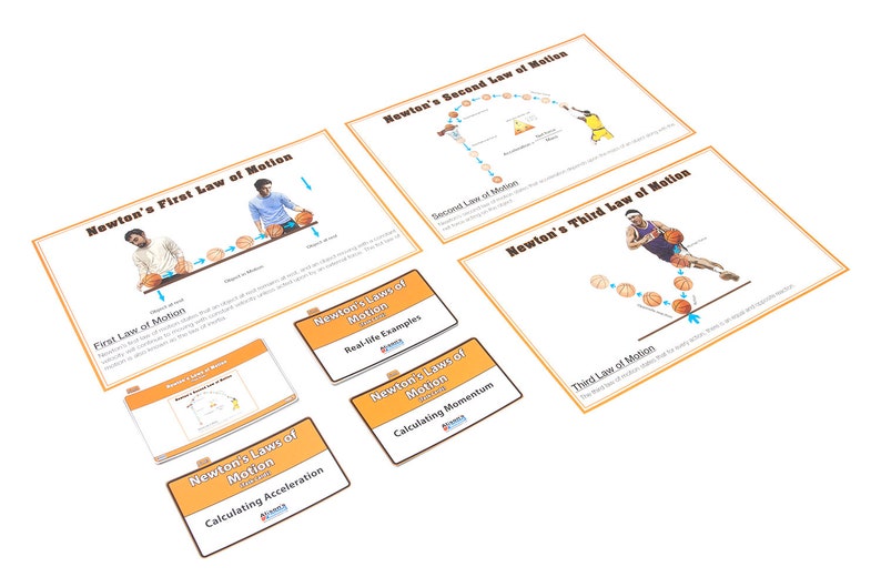 Newton's Laws of Motion: Montessori Science Task Cards - Etsy