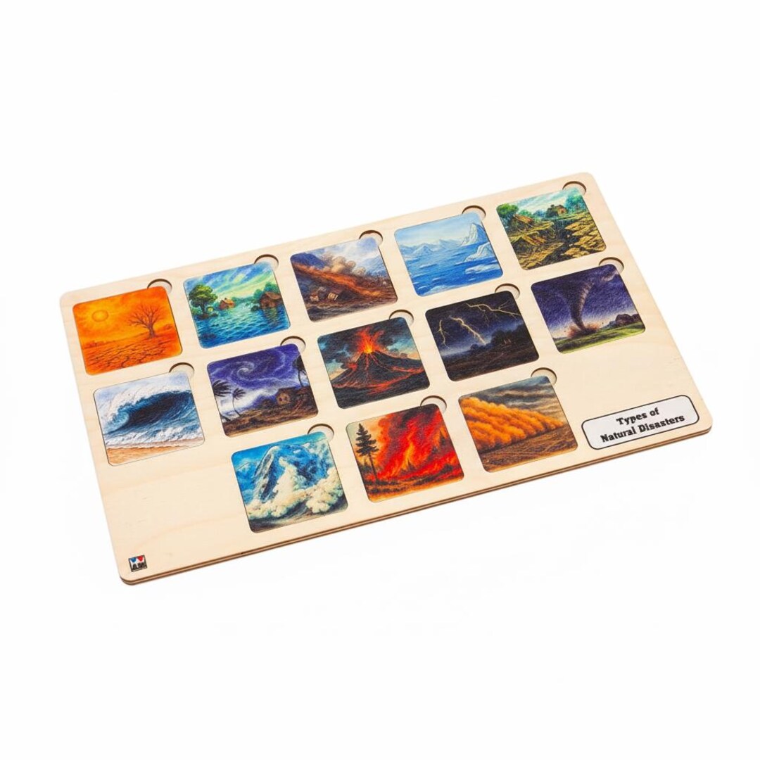 Types of Natural Disasters Puzzle – Montessori Science Geography ...