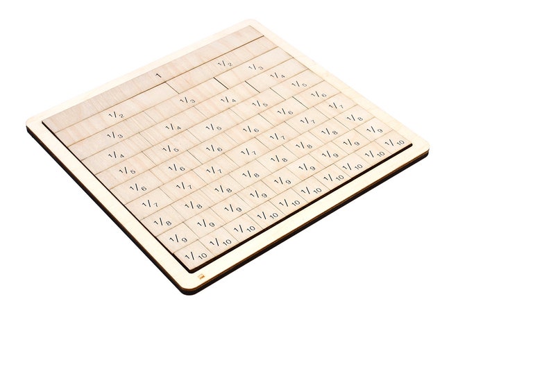Fraction Tiles Board | Mathematics Learning | Fraction Learning ...