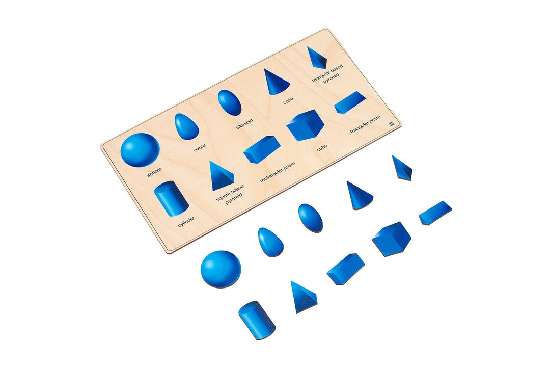 Geometric Solids Wooden Matching Chart & Cutouts - Geometric Solids ...