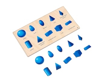 Geometric Solids Matching Cards Montessori Geometry - Etsy