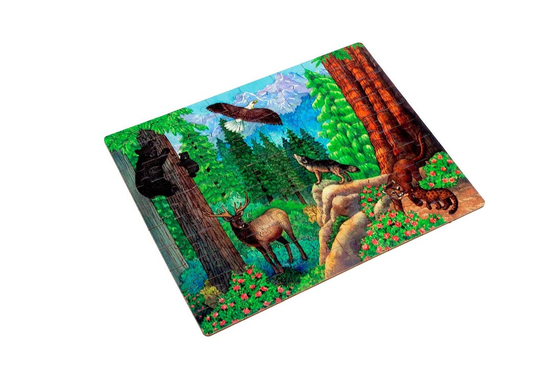 Temperate Coniferous Forest - Jigsaw Puzzle | Montessori Materials ...