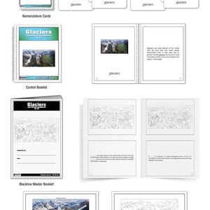 Glaciers and Glacial Landforms Puzzle With Nomenclature Cards (6-9 ...