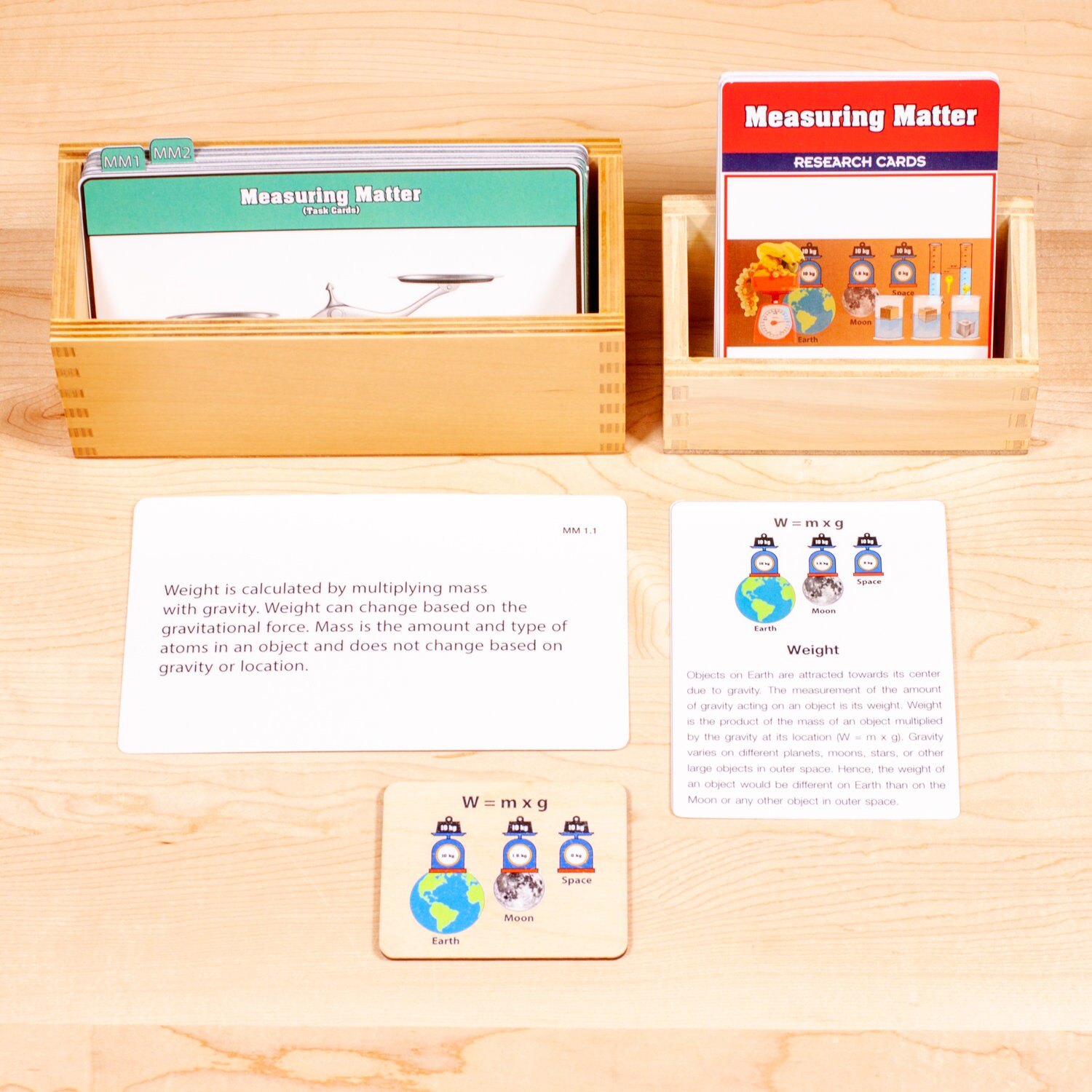 Measuring Matter Complete Set Montessori Wooden Puzzles Chemistry ...