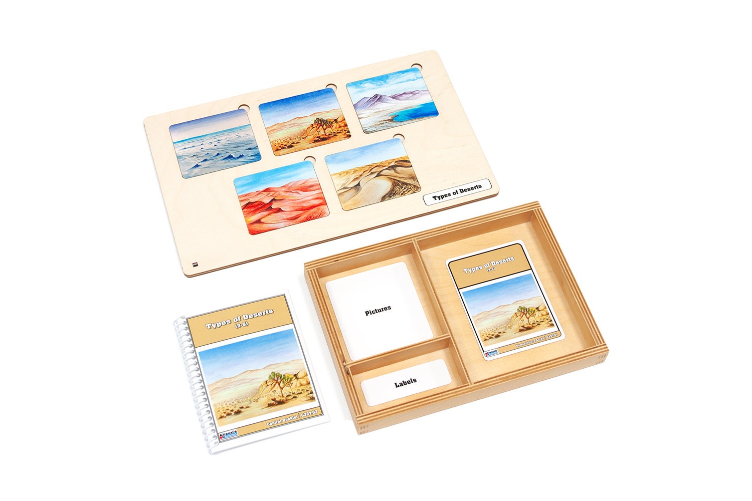 Types of Deserts Complete Set Montessori Materials Montessori Puzzle ...