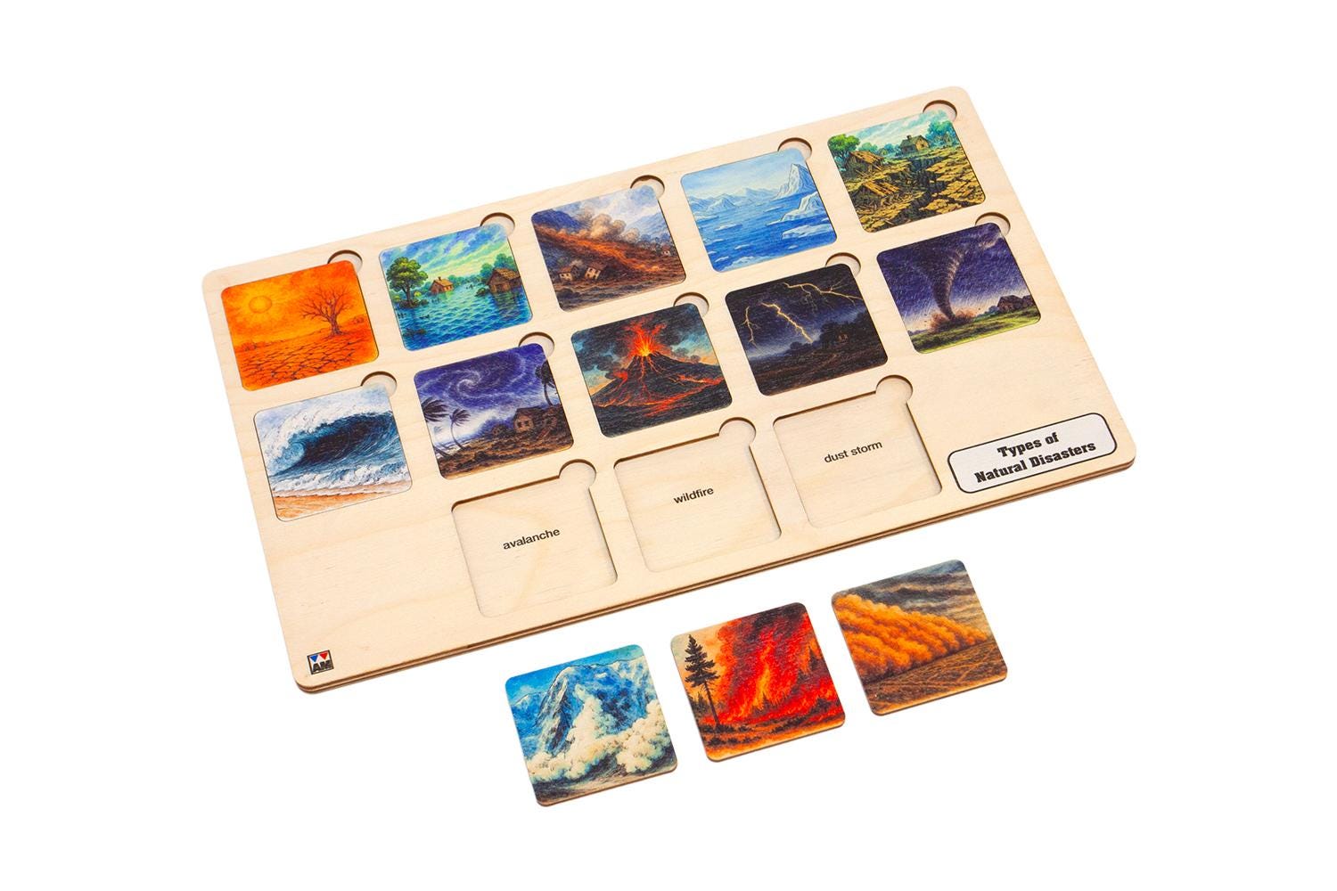 Types of Natural Disasters Puzzle Complete Set – Montessori Science ...