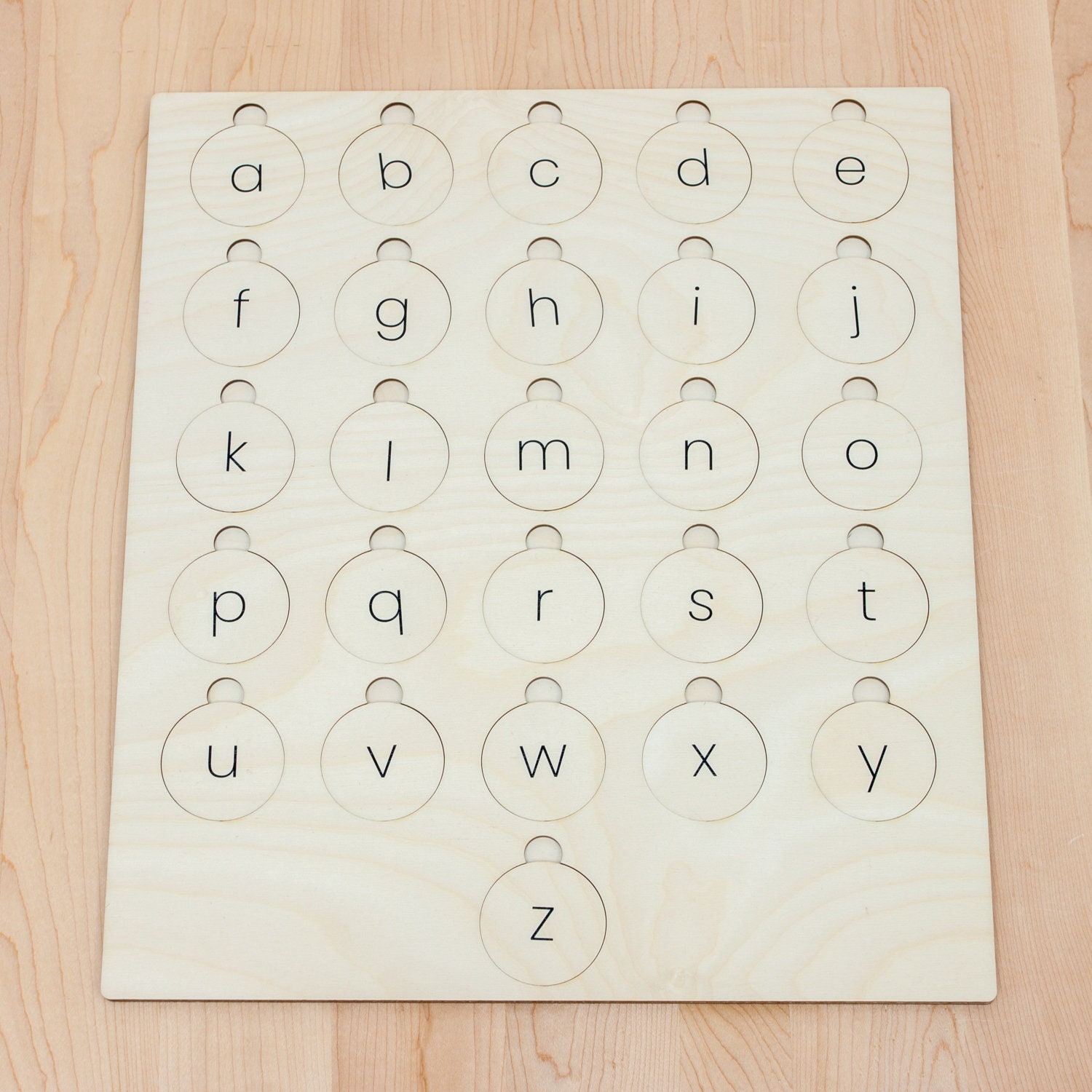 Alphabet Board Montessori Material Montessori Reading Educational ...