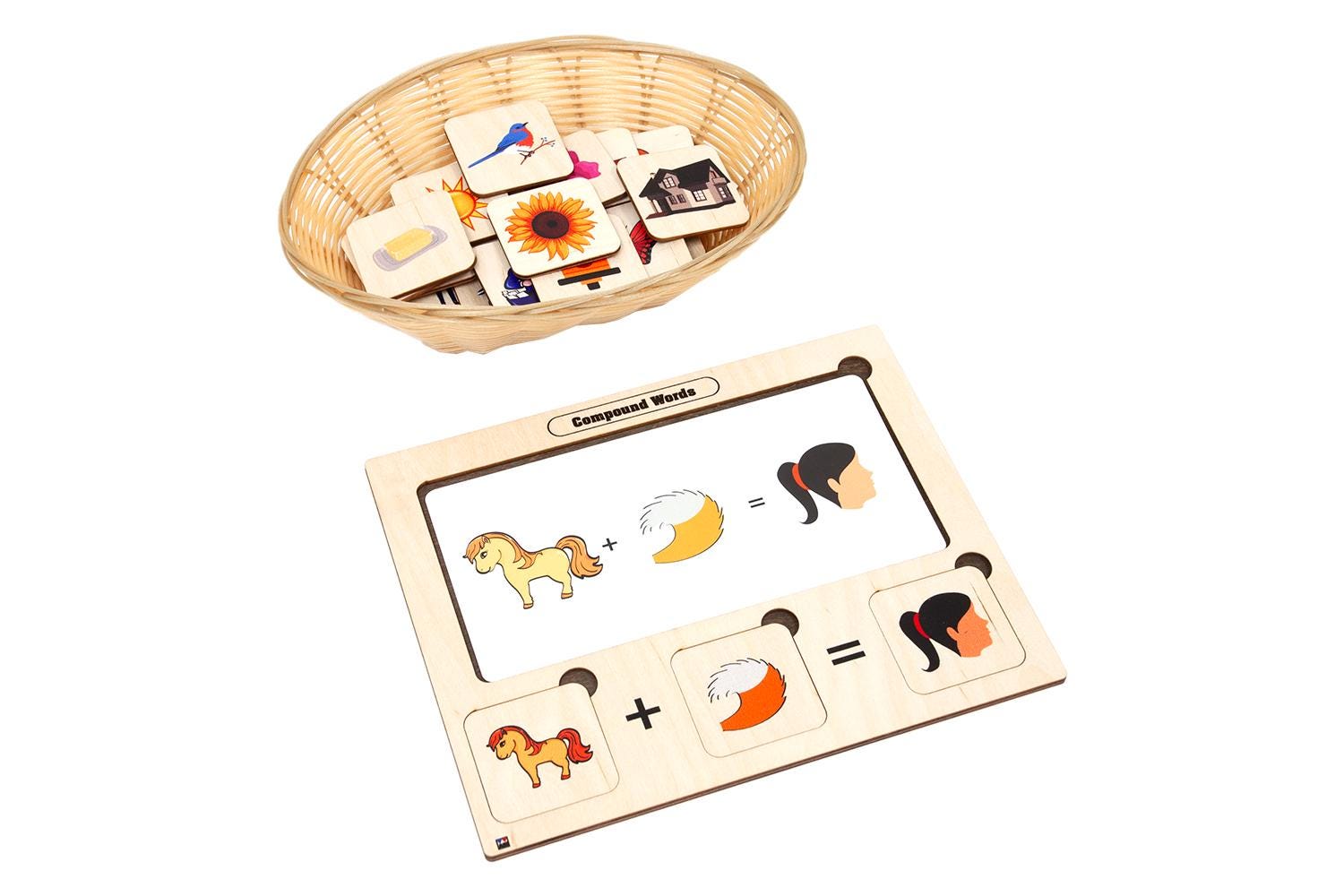 Montessori Compound Words Set: Early Childhood Language Materials - Etsy