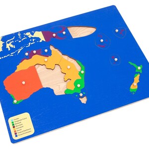 Biomes Puzzle Map of Australia | Montessori Material | Montessori ...