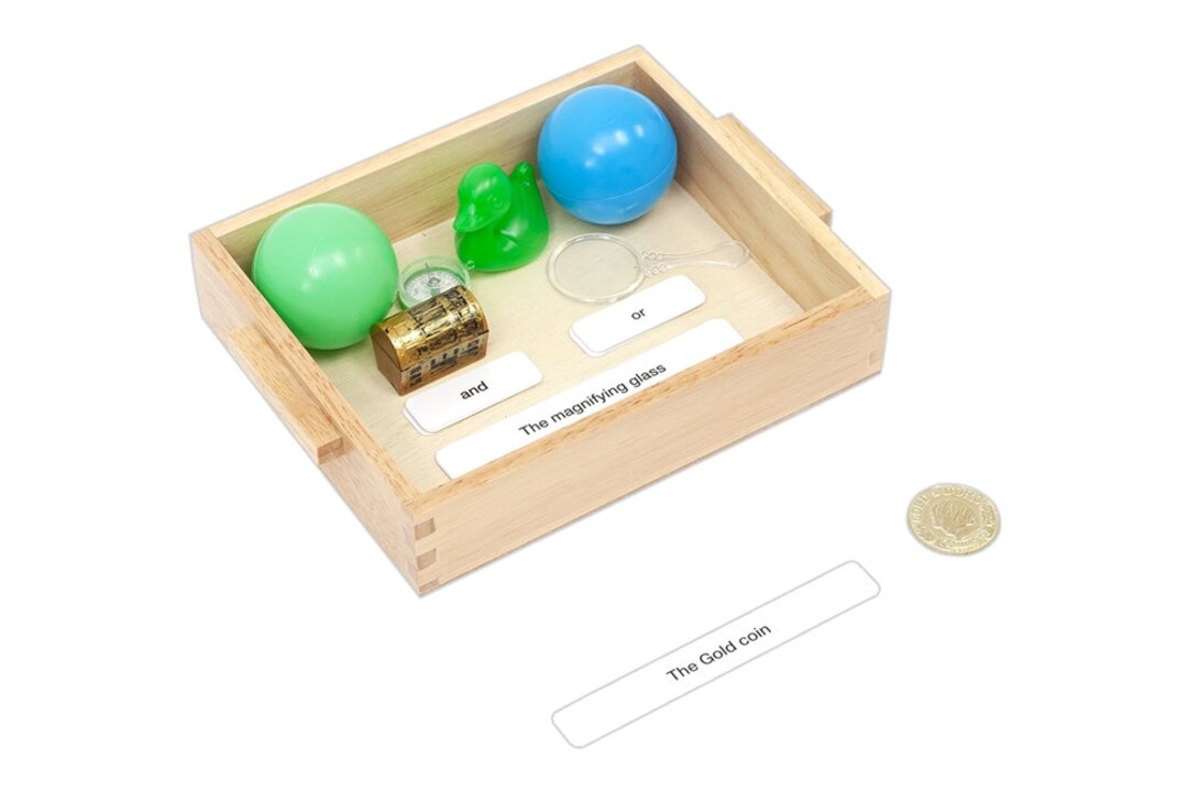The Conjunction Game | Montessori Material | Montessori Language ...