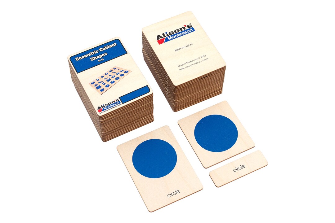 Geometric Cabinet Shapes Wooden Nomenclature Cards (3-6) | Montessori ...
