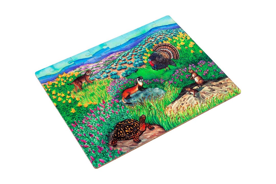 Temperate Grassland Biome Jigsaw Puzzle: Animal Habitat Learning - Etsy