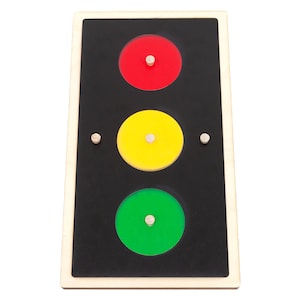 Traffic Lights Puzzle | Montessori Material | Fine Motor Skills ...