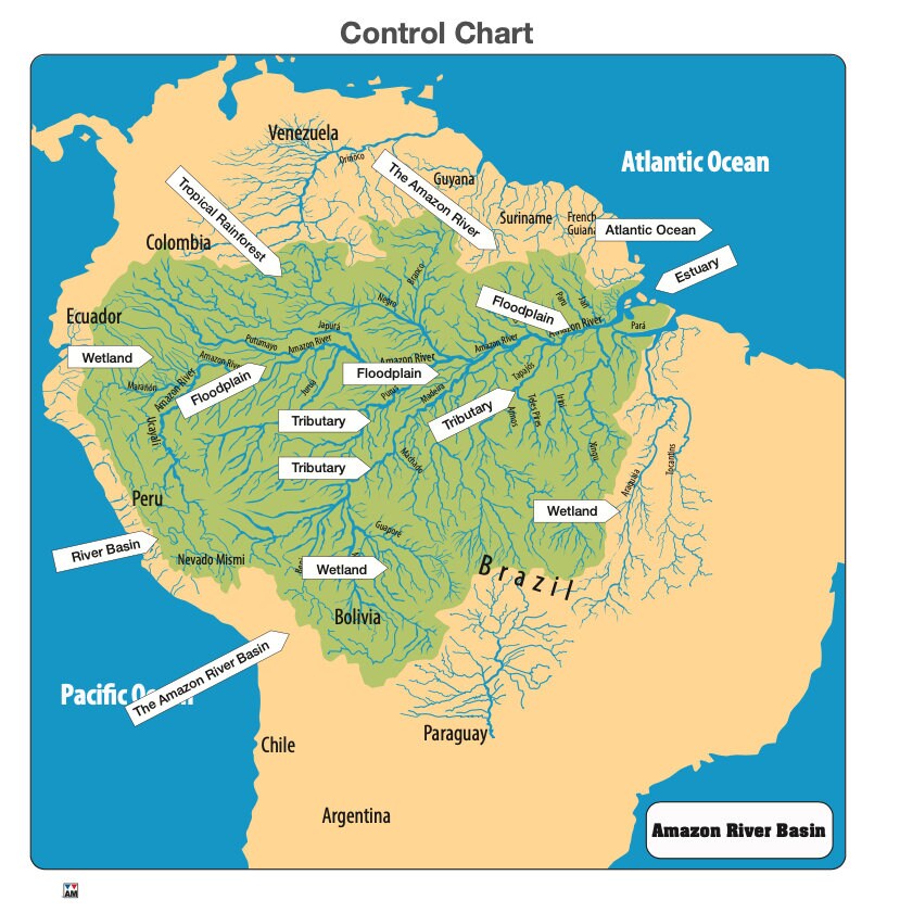 Amazon River Basin Puzzle Complete Set Montessori Materials Montessori ...