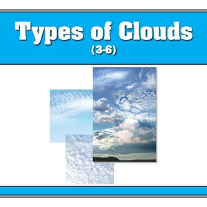 Types of Clouds Puzzle With Nomenclature Cards (3-6) | Montessori ...