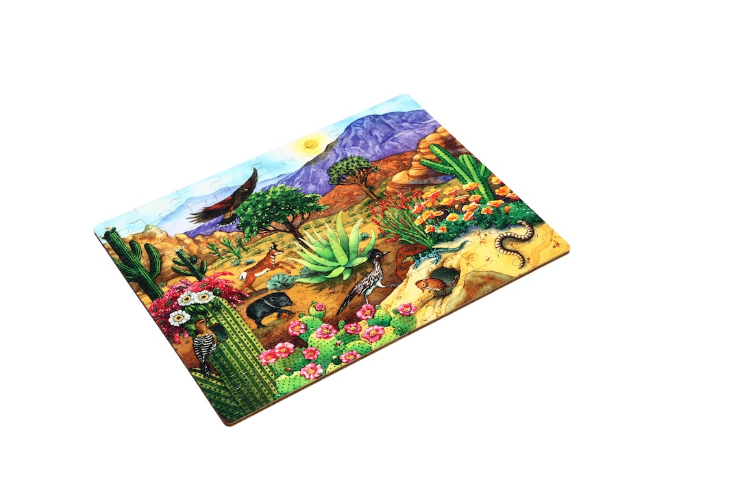 Subtropical Desert Biome - Jigsaw Puzzle | Montessori Wooden Puzzles ...