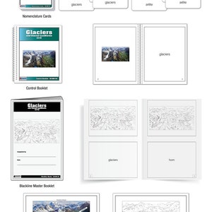 Glaciers and Glacial Landforms Puzzle With Nomenclature Cards (3-6 ...