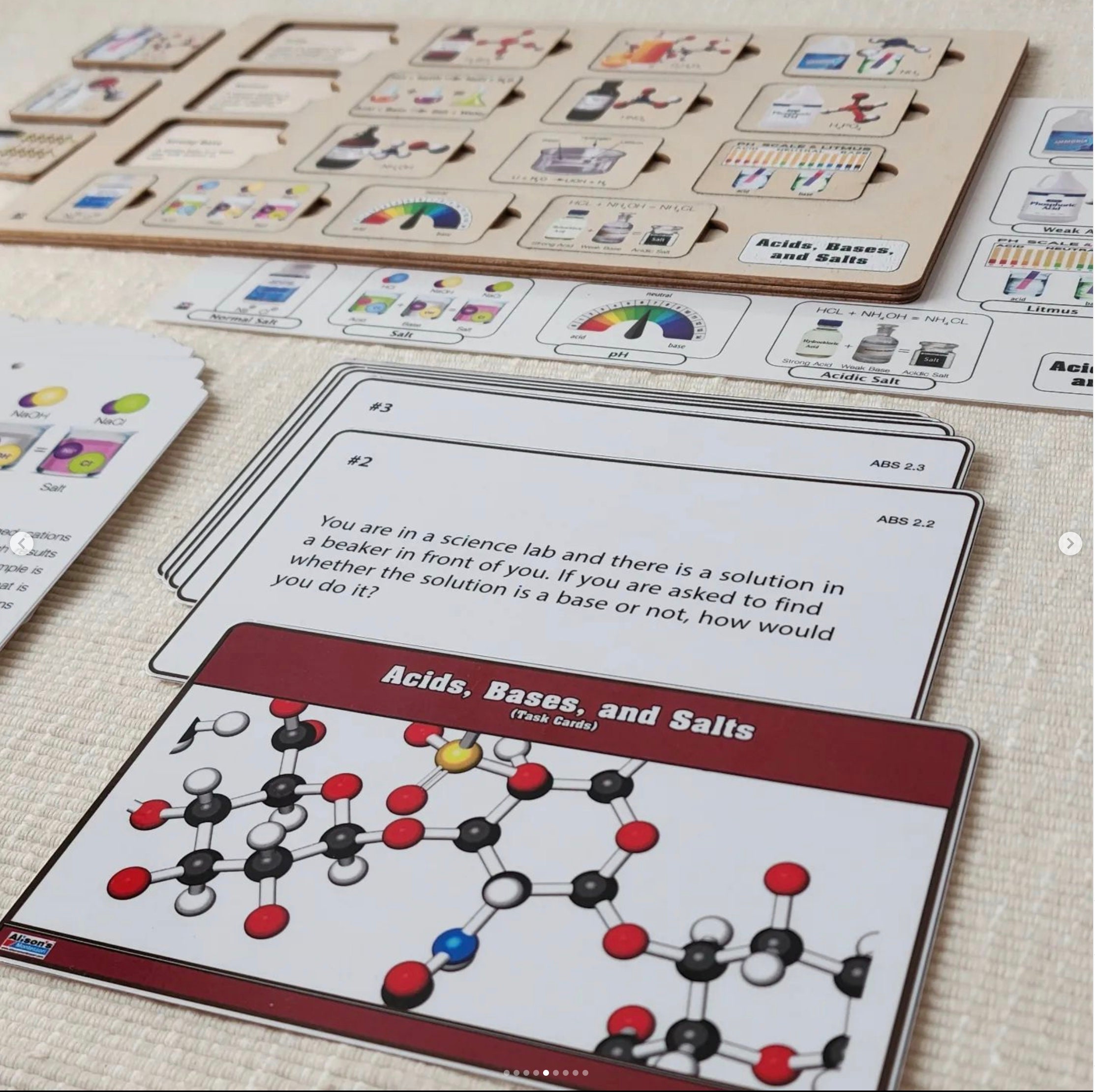 Acids Bases and Salts Montessori Wooden Puzzle - Etsy