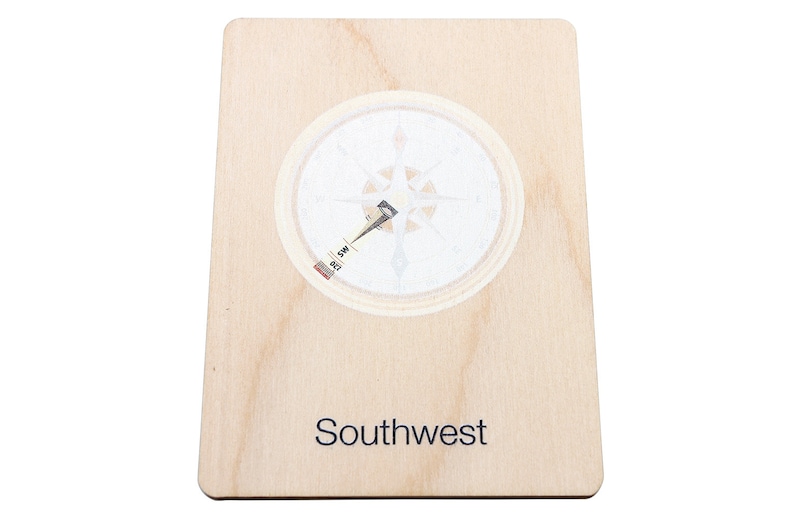 Directions on a Compass Wooden Three-part Cards Montessori - Etsy