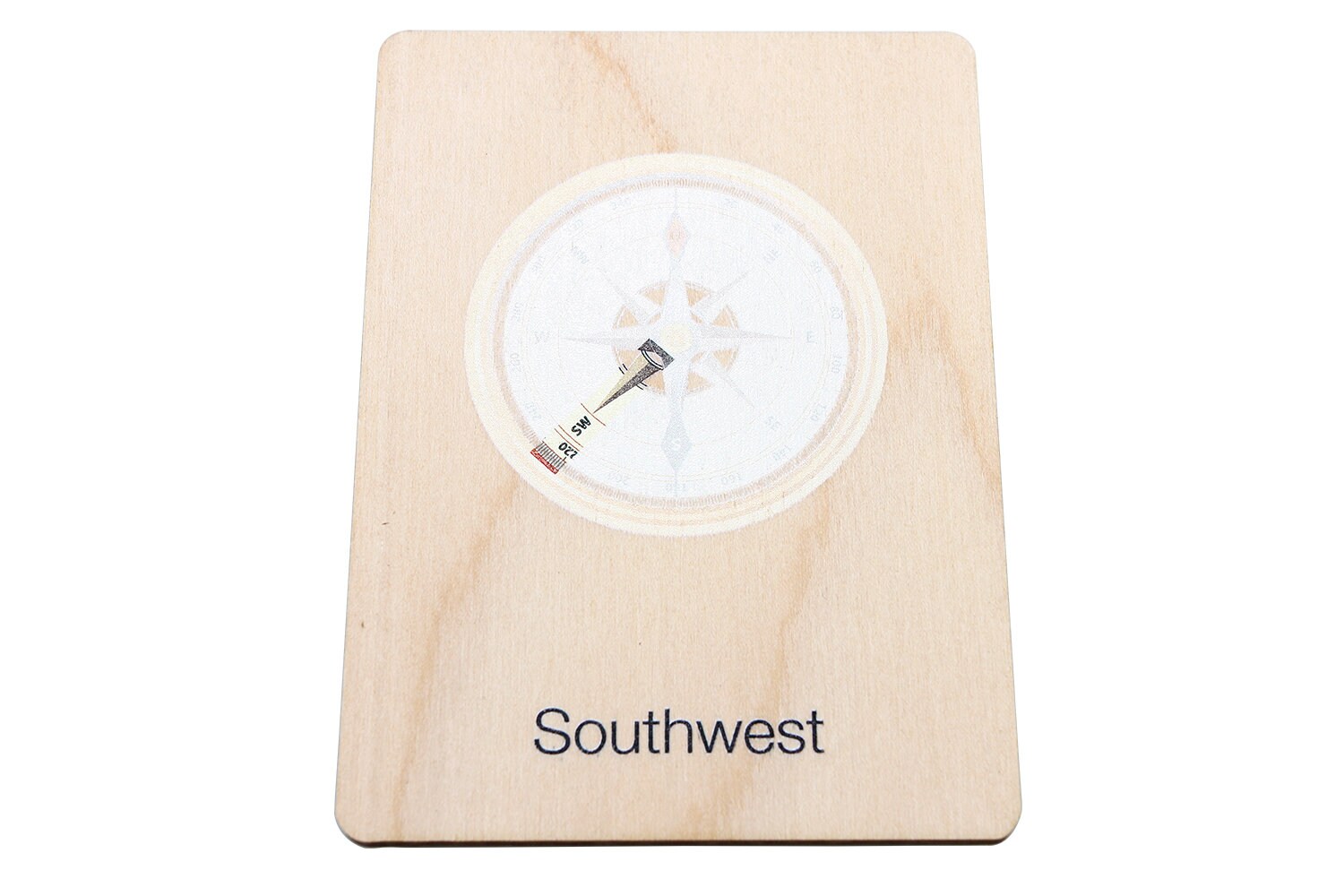 Directions on a Compass Wooden Three-part Cards Montessori - Etsy