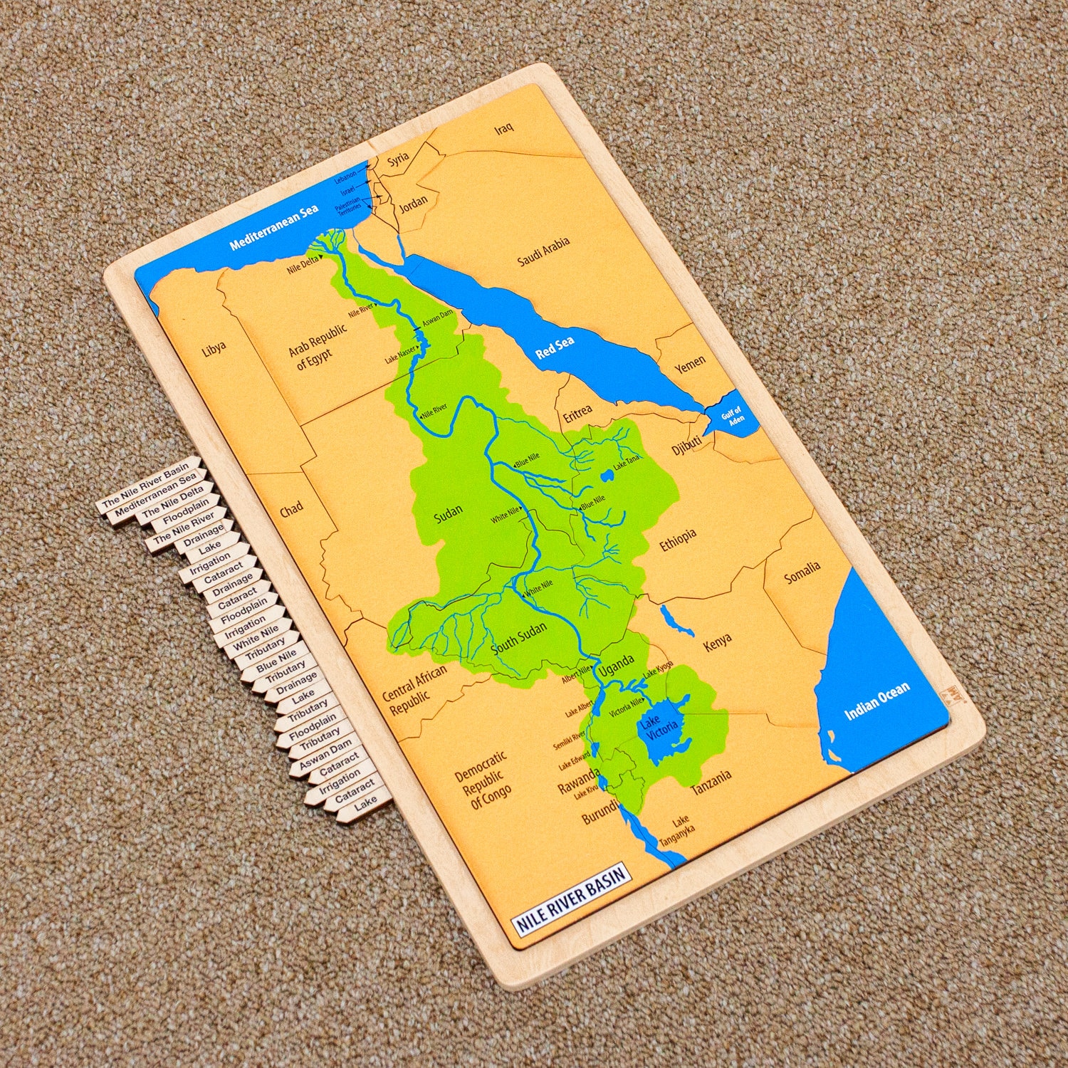 Nile River Basin Puzzle Complete Set | Montessori Materials ...