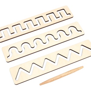 Wooden Tracing Stencils | Montessori Materials | Montessori Language ...