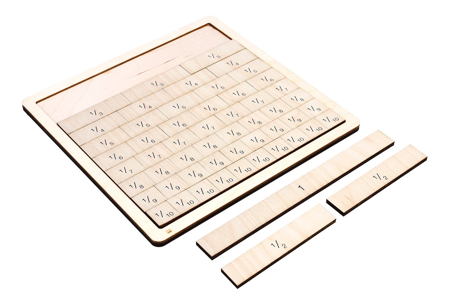 Fraction Tiles Board | Mathematics Learning | Fraction Learning ...