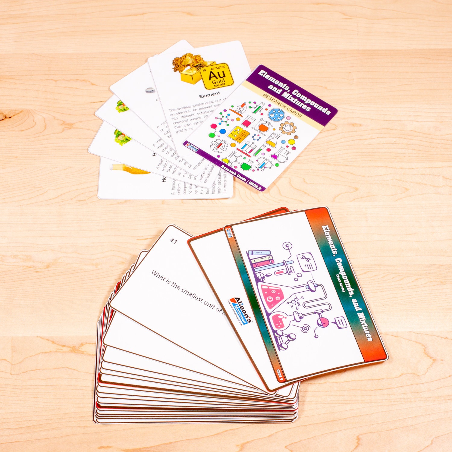 Elements, Compounds & Mixtures Complete Set Montessori Wooden Puzzles ...