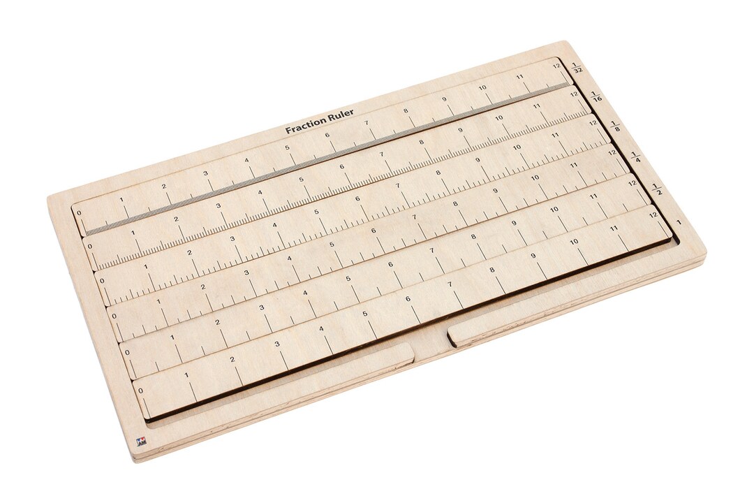 Fraction Ruler | Montessori Materials | Educational Materials | Wooden ...