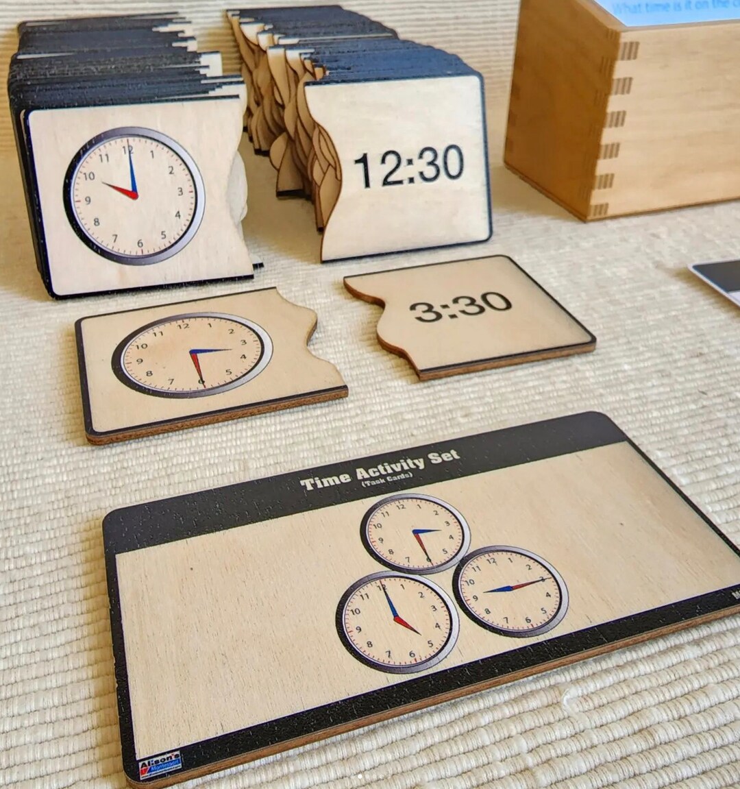 Wooden Time Activity | Time Activity | Telling Time | Time Learning ...
