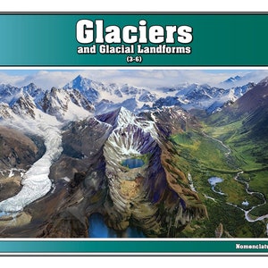Glaciers and Glacial Landforms Puzzle With Nomenclature Cards (3-6 ...