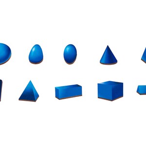 Geometric Solids Wooden Matching Chart & Cutouts - Geometric Solids ...