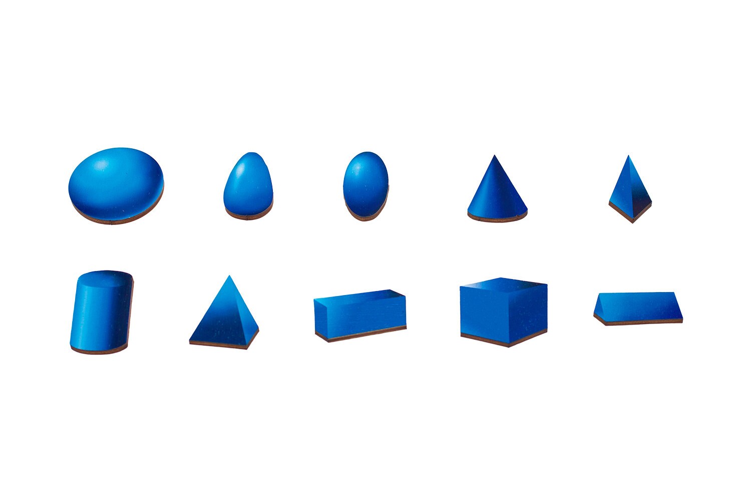 Geometric Solids Wooden Matching Chart Cutouts Geometric Etsy
