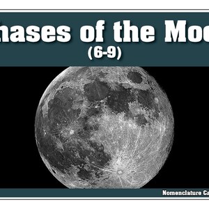 Phases of the Moon Puzzle With Nomenclature Cards (6-9) | Montessori ...