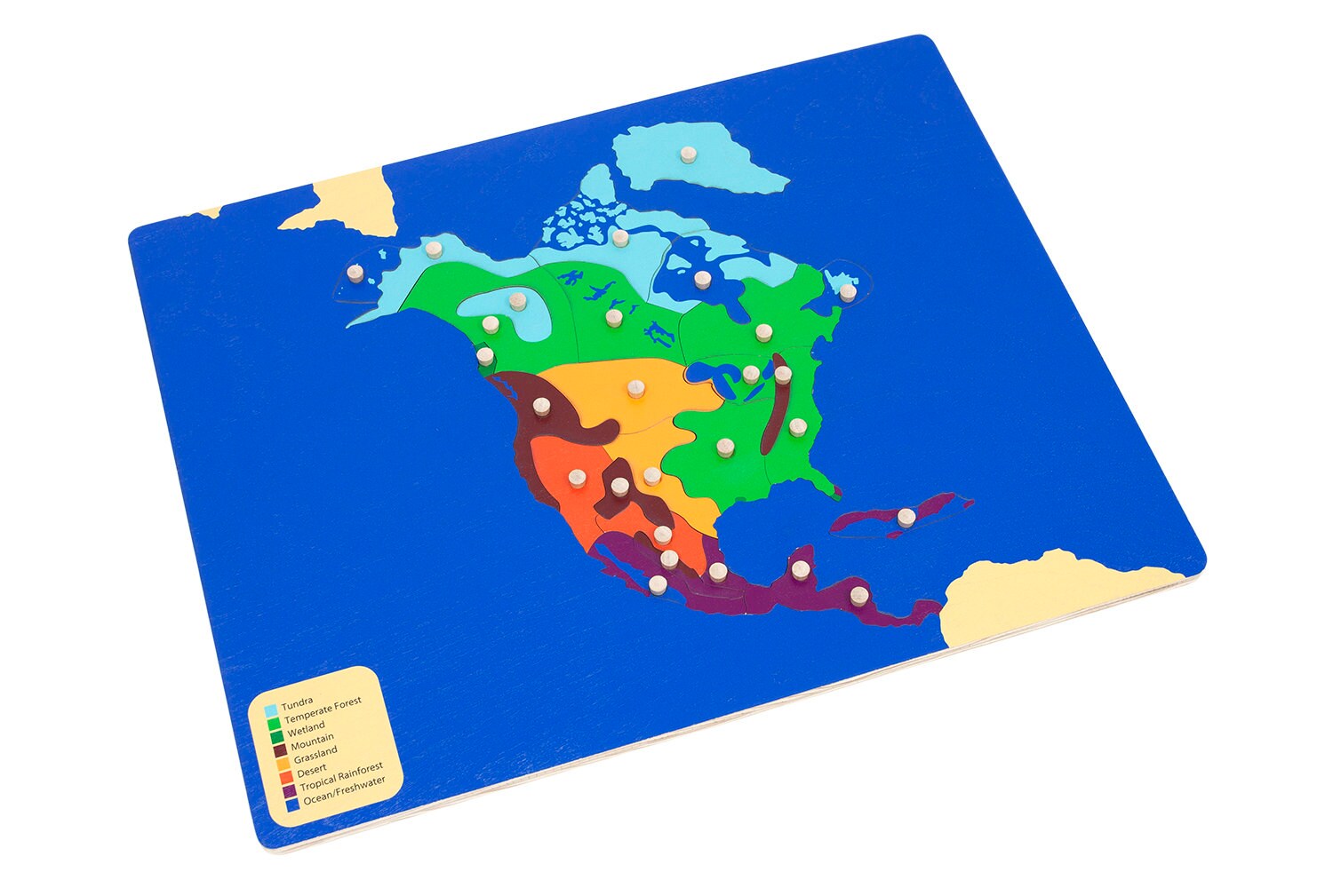 Biomes Puzzle Map of North America Montessori Material Montessori ...