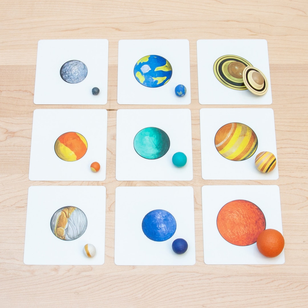 Object to Picture Matching (solar System) | Pre-reading | Matching ...