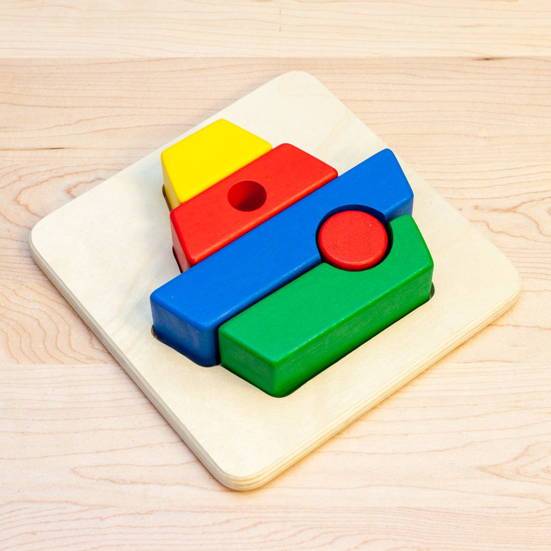 Primary Puzzle: Boat - Boat Puzzle - Wooden Puzzle for Toddler ...