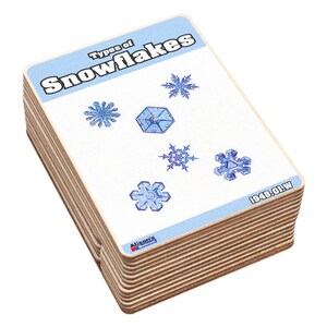 Types of Snowflakes Wooden Nomenclature Cards (3-6) | Montessori ...