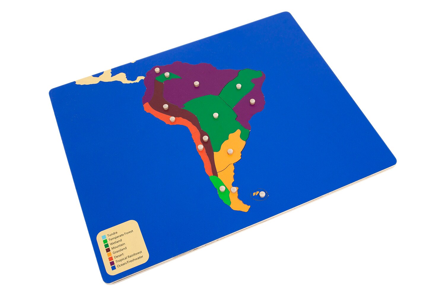 Biomes Puzzle Map of South America | Montessori Material | Montessori ...