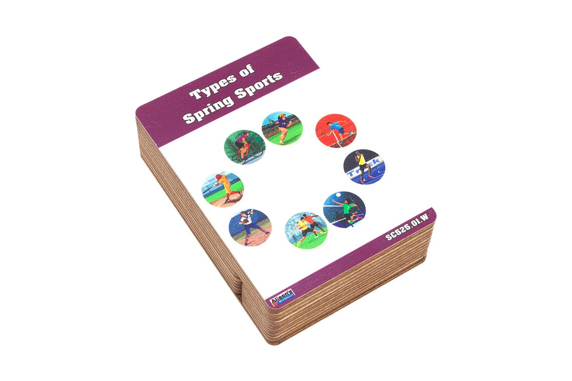 Types of Spring Sports Wooden Nomenclature Cards (3-6) | Montessori ...
