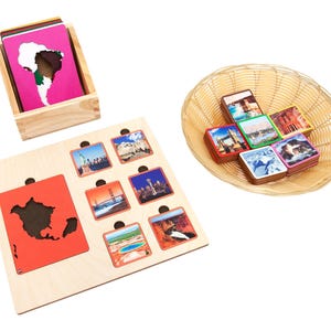 Continents and Their Landmarks Sorting Tiles | Animals of the World ...